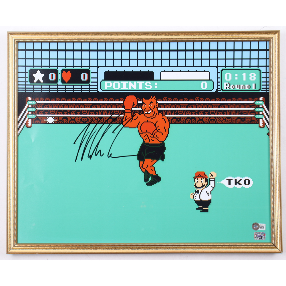 Mike Tyson Signed "Punch-Out!!" Custom Framed Photo Display (Beckett ...