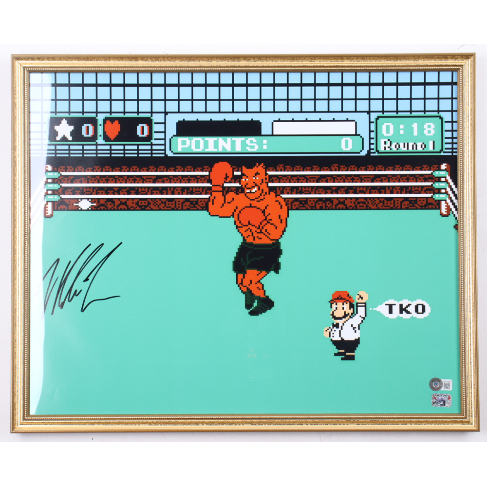 Mike Tyson Signed "Punch-Out!!" Custom Framed Photo Display (Beckett ...