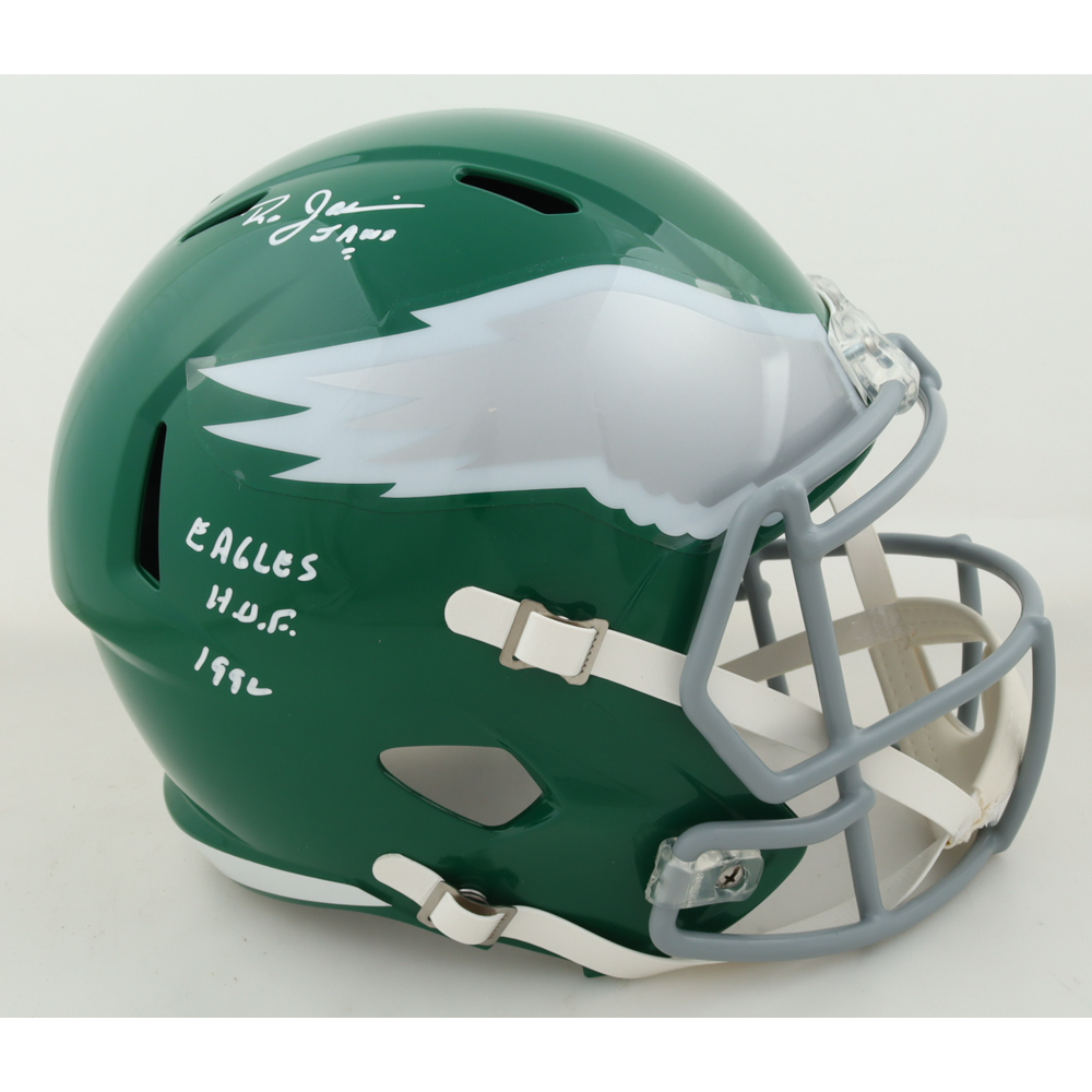 Ron Jaworski Signed Eagles Full-Size Speed Helmet Inscribed "Jaws ...