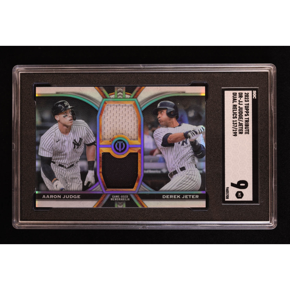 Derek Jeter / Aaron Judge 2023 Topps Tribute Dual Player Relics #DRJJ ...