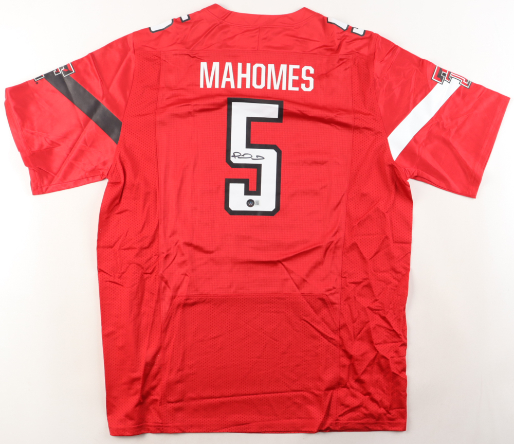 Patrick Mahomes II Signed Texas Tech Red Raiders Jersey (Beckett ...