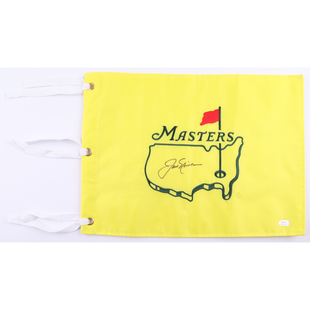 Jack Nicklaus Signed Masters Tournament Golf Pin Flag (PSA) | Pristine ...