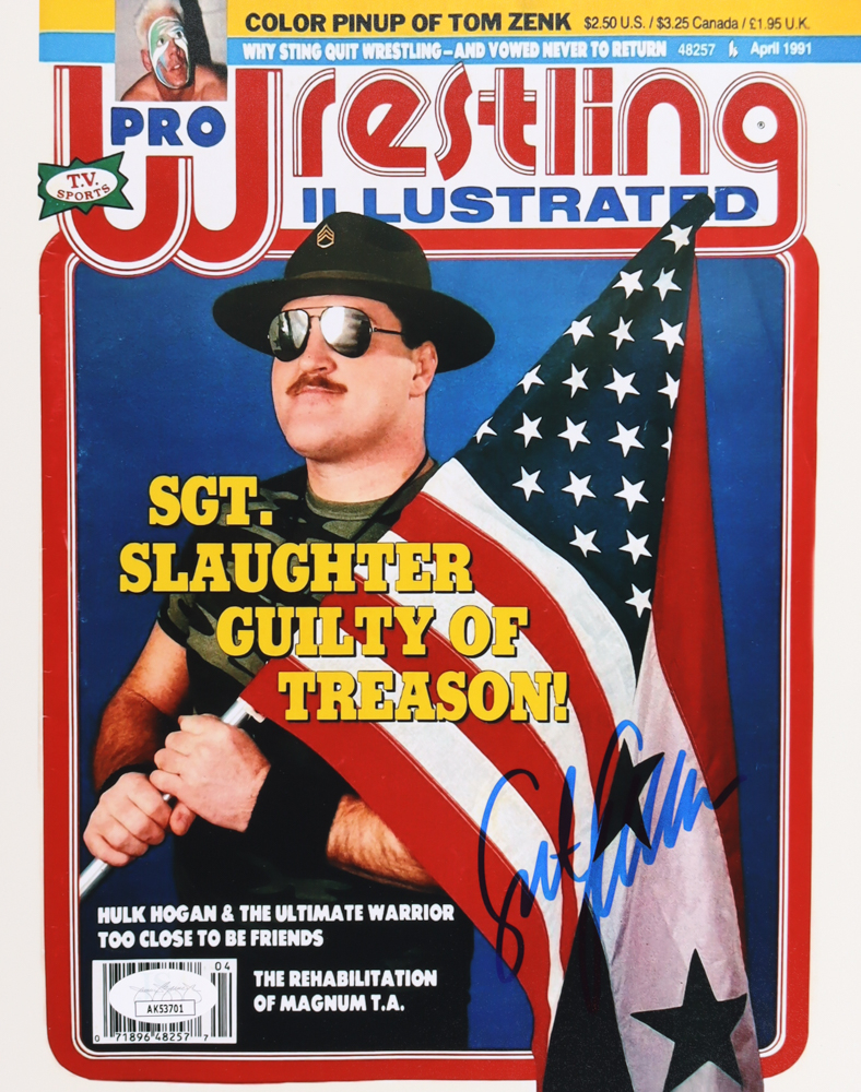 Sergeant Slaughter Signed WWE 8x10 Photo (JSA) | Pristine Auction