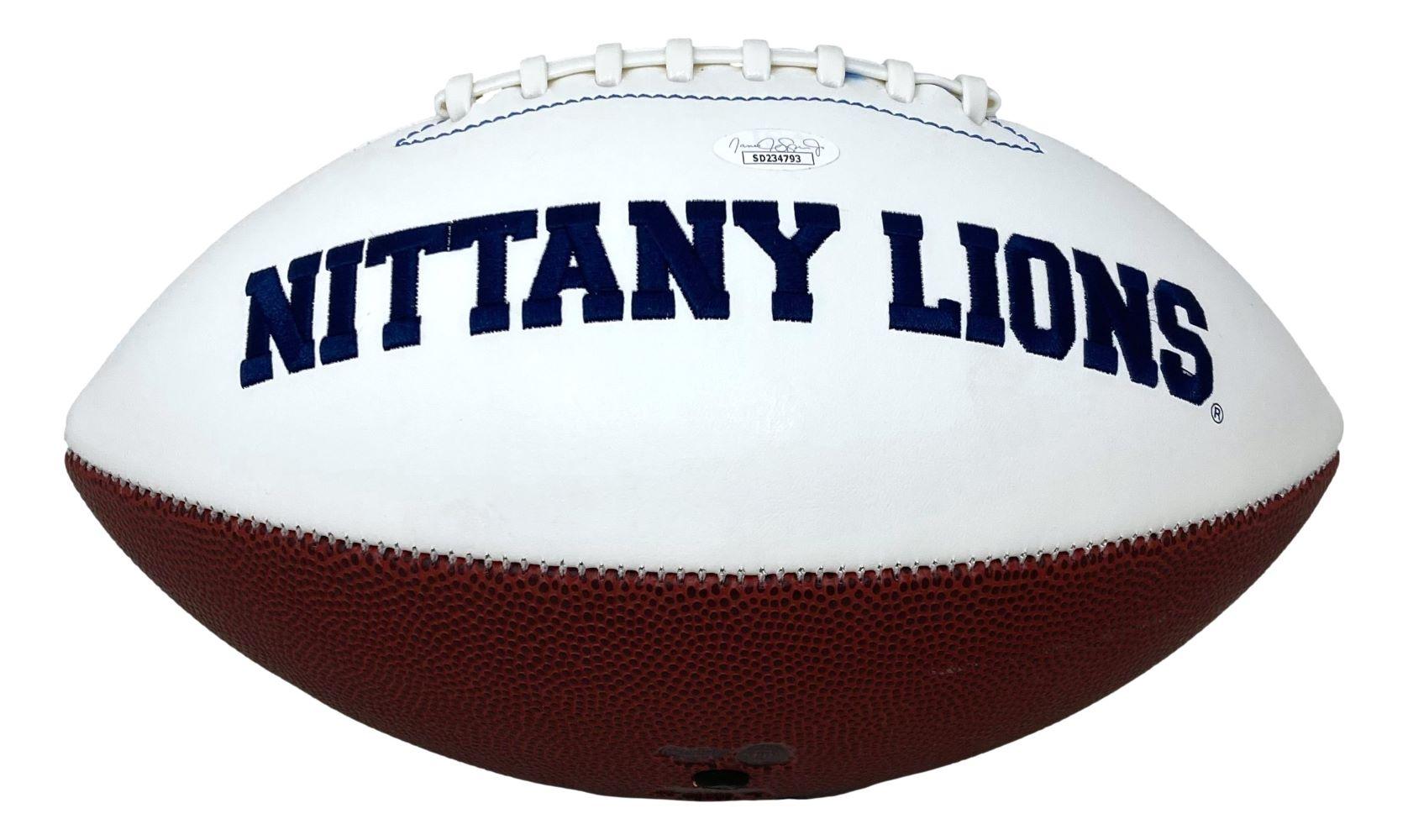 Ty Warren Signed Penn State Nittany Lions Logo Football Inscribed "We ...