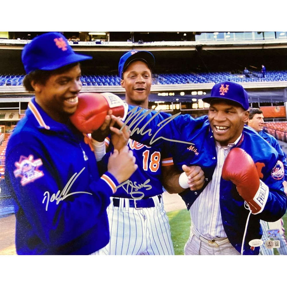 Mike Tyson, Doc Gooden & Darryl Strawberry Signed 16x20 Photo (JSA ...