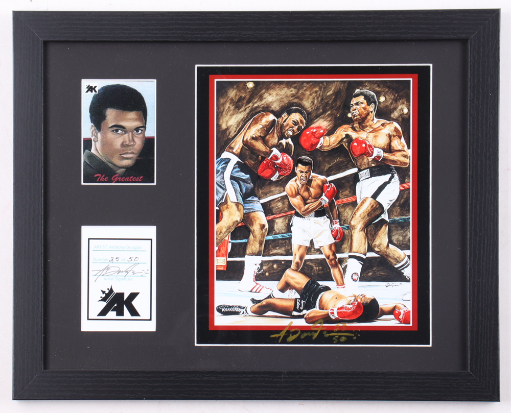 "Muhammad Ali" 12.5x15.5 LE Custom Framed Lithograph Print Display By ...