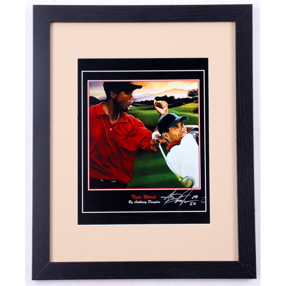 "Tiger Woods" 12.5x15.5 LE Custom Framed Lithograph Print Display By ...
