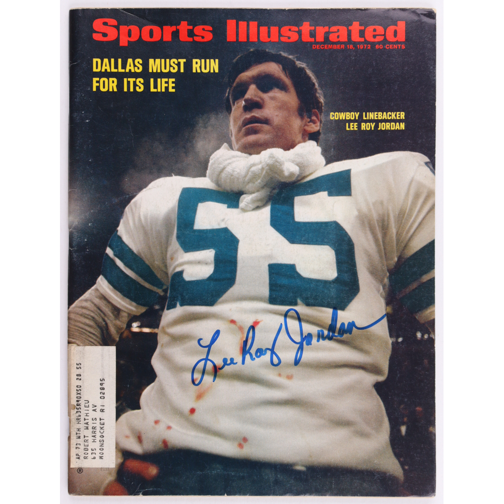 Lee Roy Jordan Signed 1972 Sports Illustrated Magazine (JSA) | Pristine ...