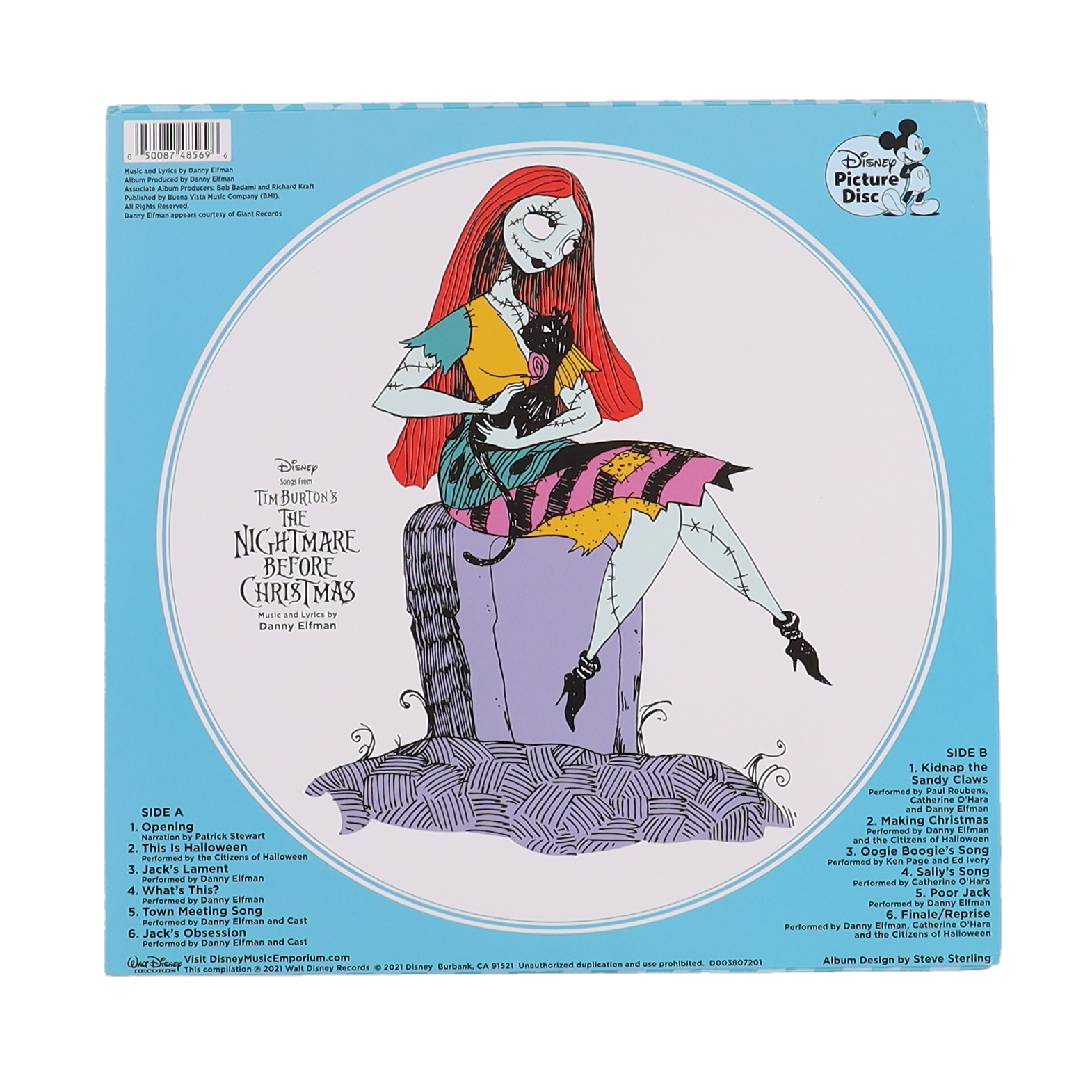 Danny Elfman Signed Disney Picture Disc "The Nightmare Before Christmas ...