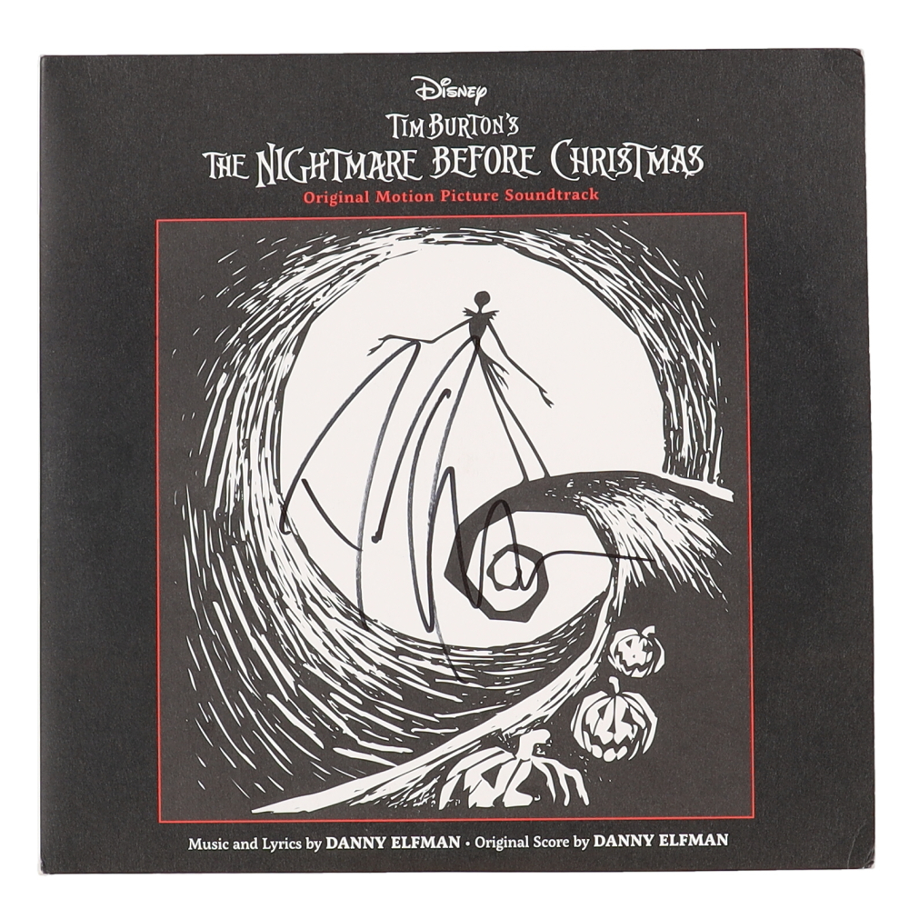 Danny Elfman Signed "The Nightmare Before Christmas" Vinyl Record Album ...