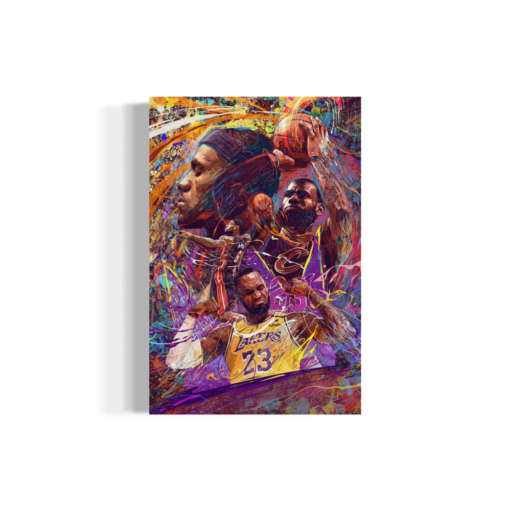 LeBron James Lakers Custom 9x12 Canvas | Pristine Auction