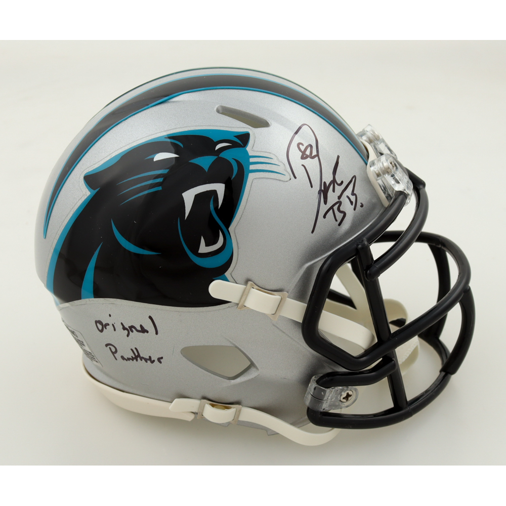 Don Beebe Signed Panthers Speed Mini Helmet Inscribed "Original Panther ...
