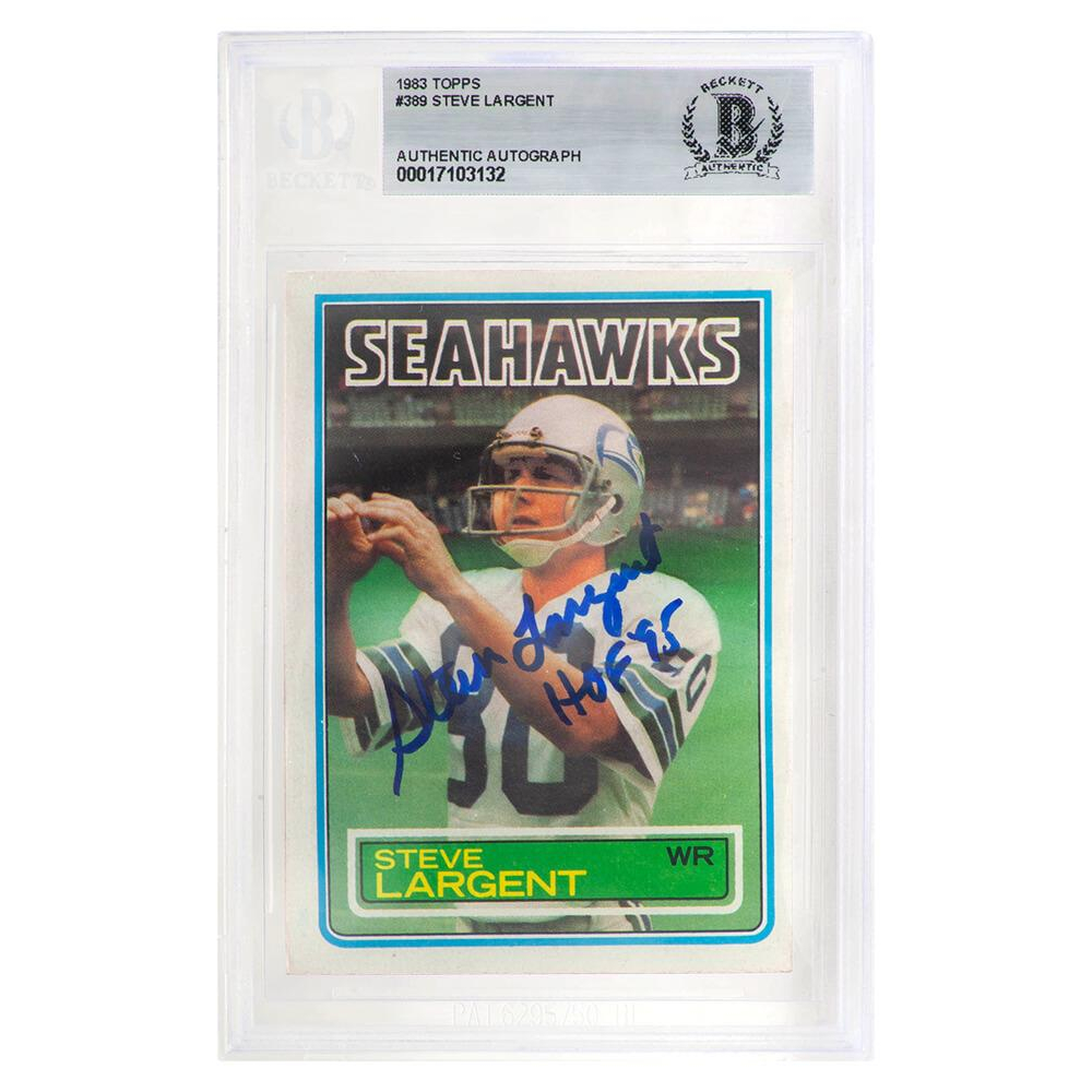 Signed Nfl STEVE LARGENT AUTOGRAPHED SEATTLE SEAHAWKS CUSTOM JERSEY JSA ...