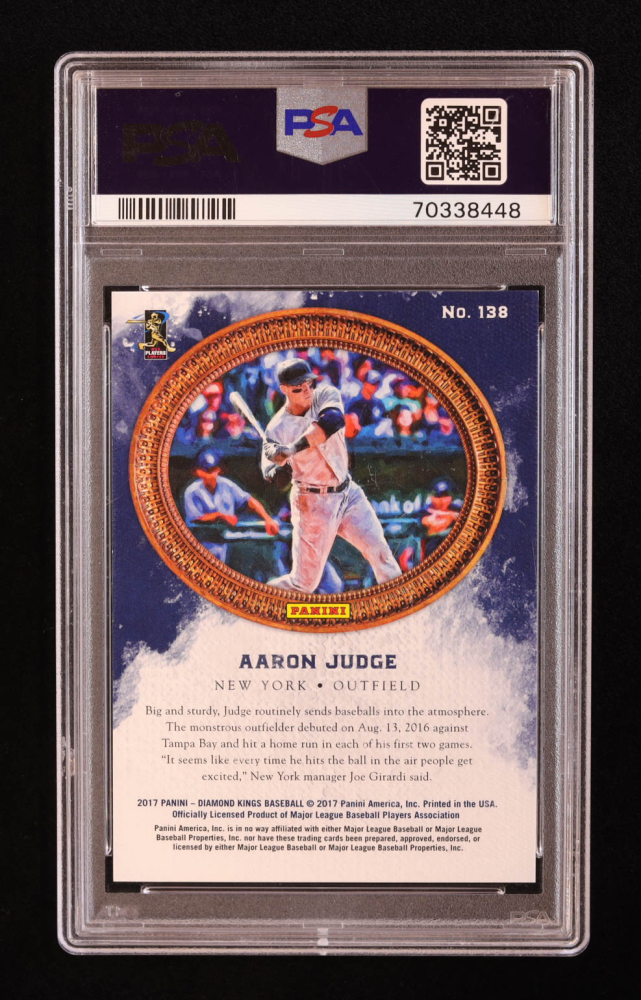 Aaron Judge 2017 Diamond Kings Gray Frame #138 RC (PSA 10) | Pristine ...