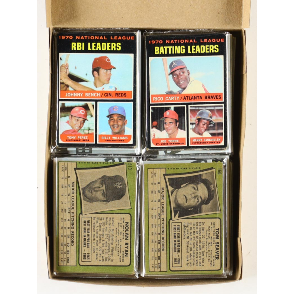 1971 Topps Baseball Cello Fun Pack Vending Box with (20) Packs ...
