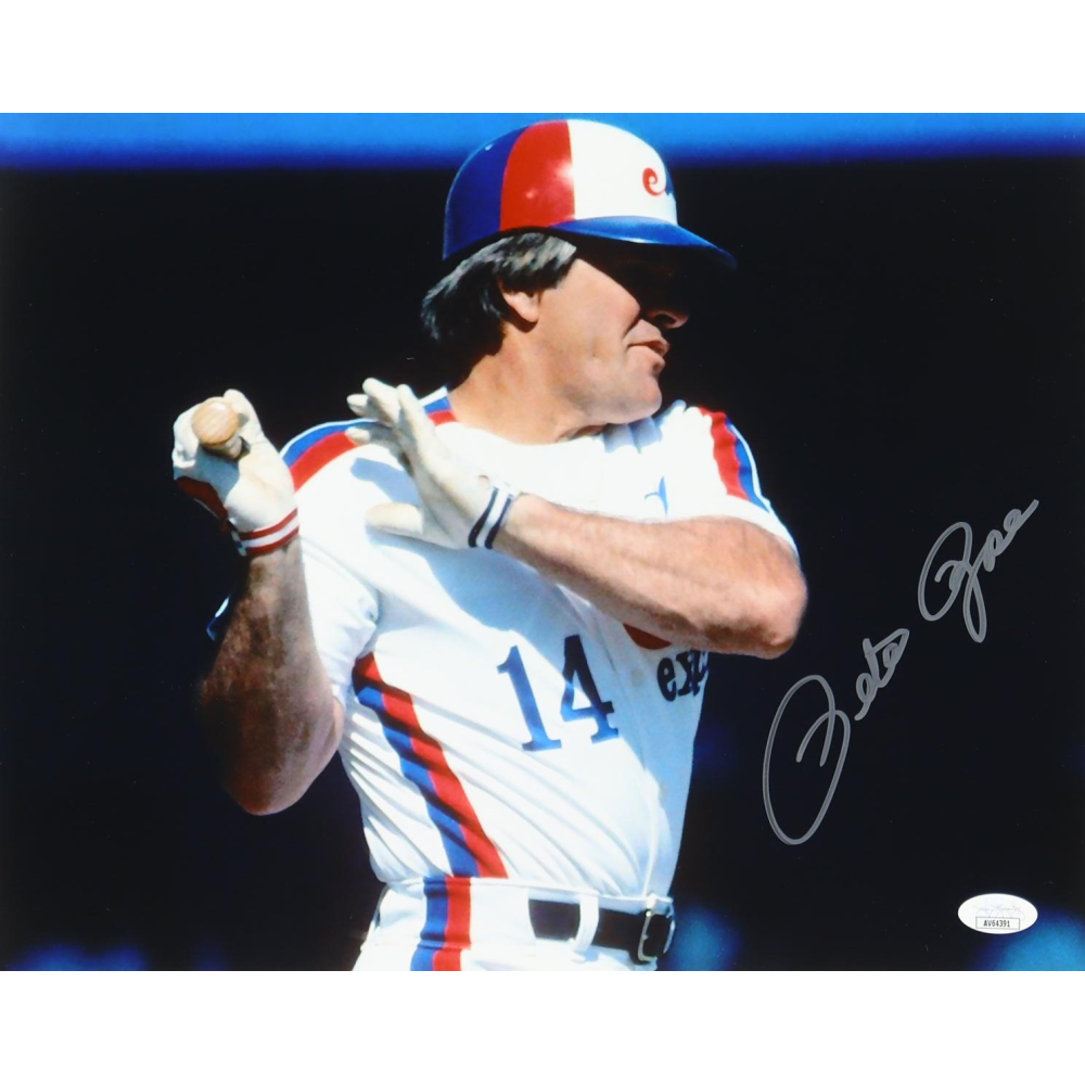 Pete Rose Signed Expos 11x14 Photo (JSA) | Pristine Auction