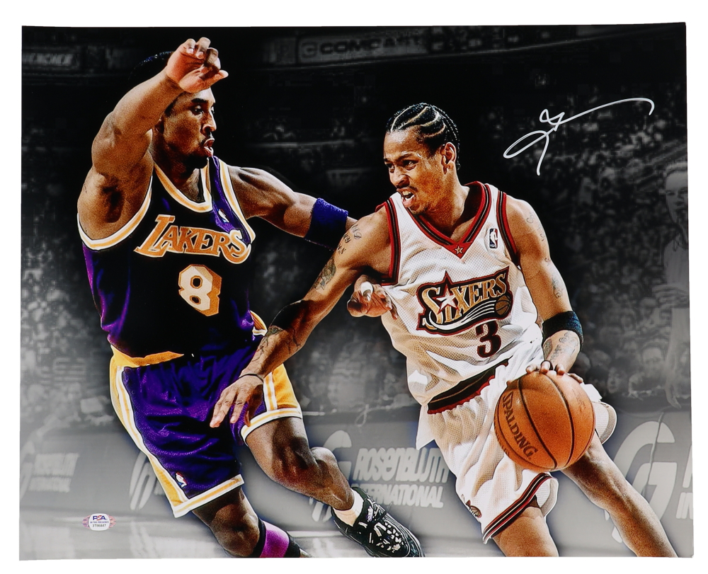Allen Iverson Signed 76ers 16x20 Photo (PSA) | Pristine Auction