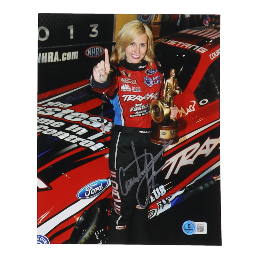 Courtney Force Signed NHRA 8x10 Photo (Beckett) | Pristine Auction