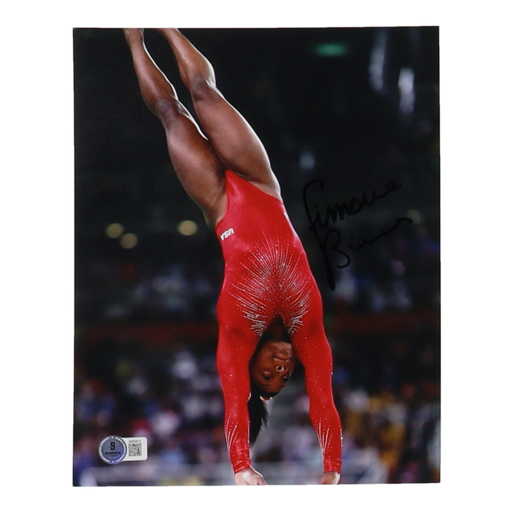 Simone Biles Signed Team USA 8x10 Photo (Beckett) | Pristine Auction
