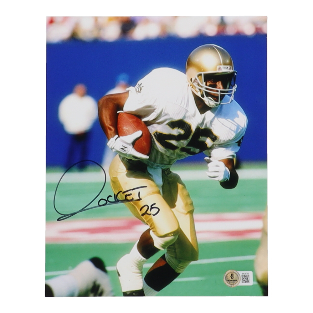 Raghib "Rocket" Ismail Signed Notre Dame Fighting Irish 8x10 Photo ...