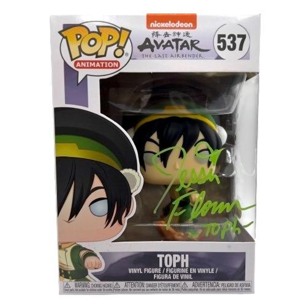 Jessie Flower Signed "Avatar the Last Airbender" #537 Toph Funko POP ...
