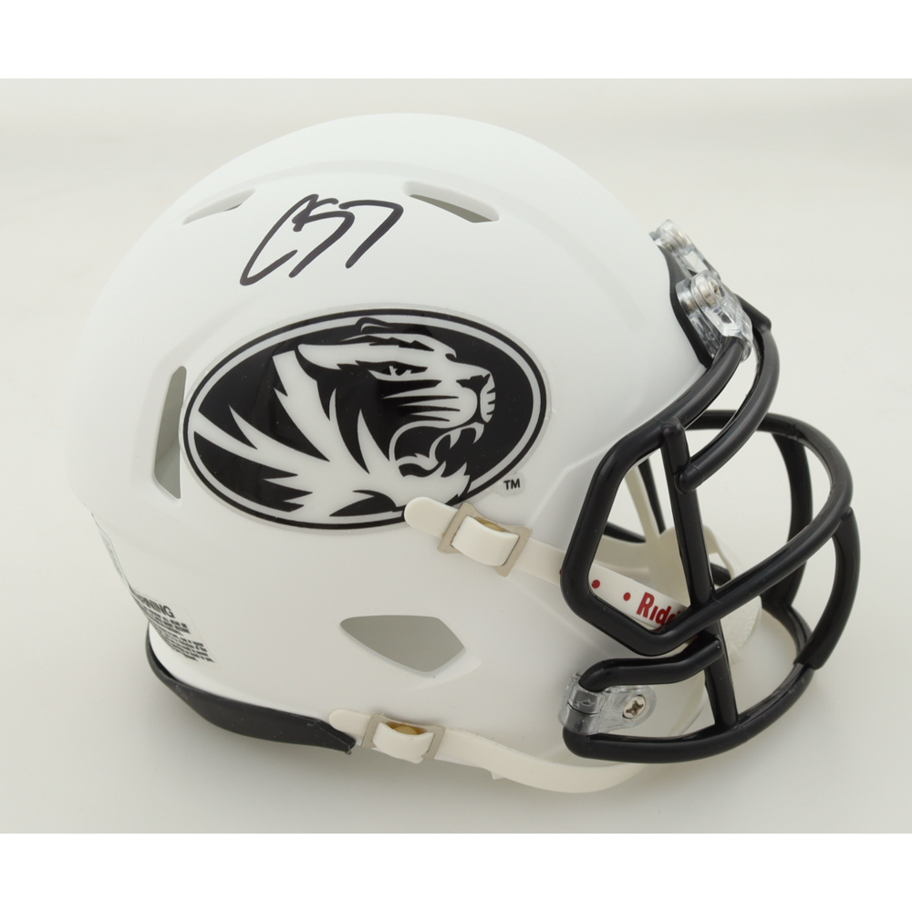 Cody Schrader Signed Missouri Tigers Speed Mini Helmet (Beckett ...