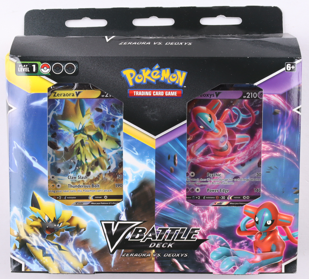 2022 Pokemon TCG Zeraora vs. Deoxys V Battle Deck with (120) Cards | Pristine Auction