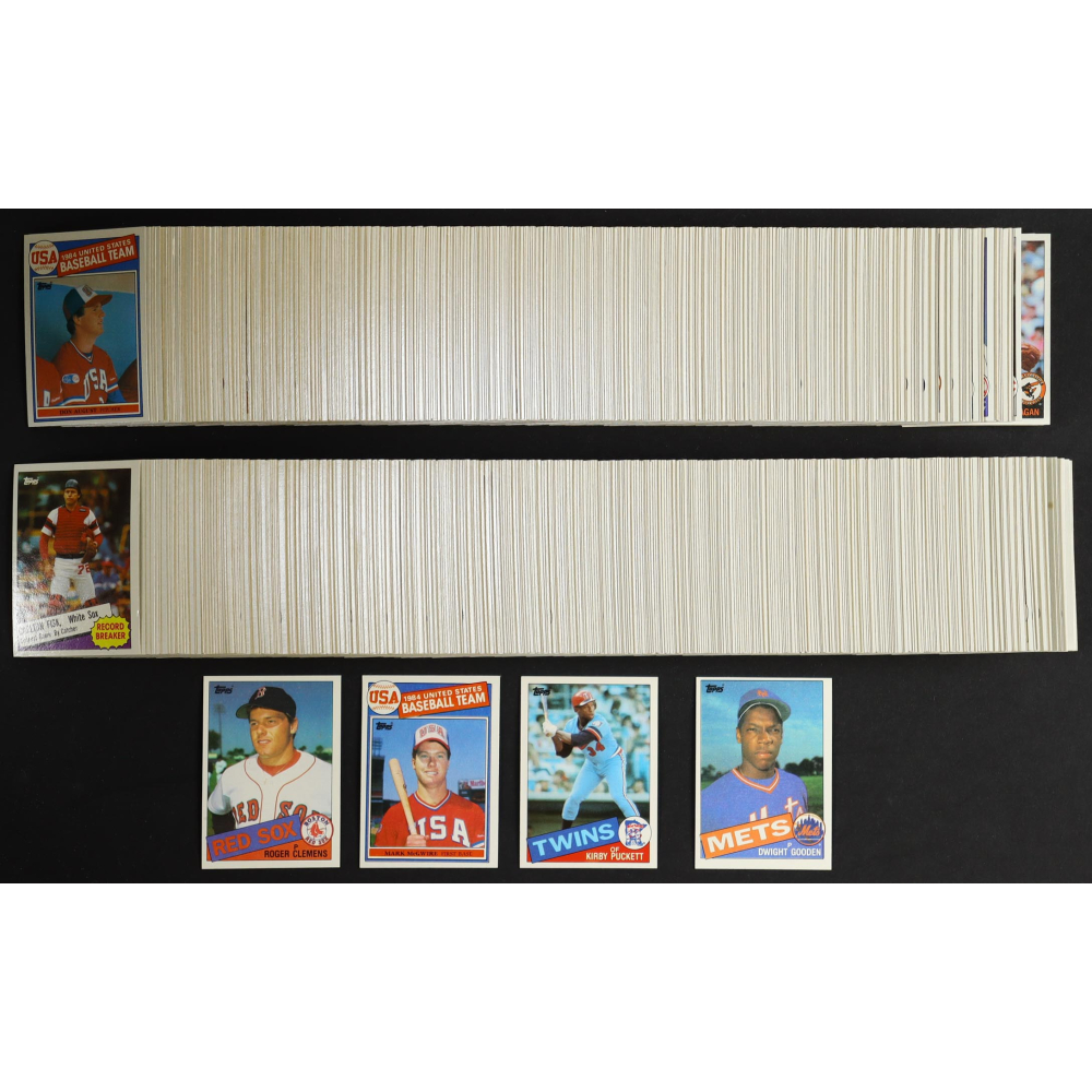 1985 Topps Baseball Complete Set of (792) Cards with Mark McGwire #401 ...
