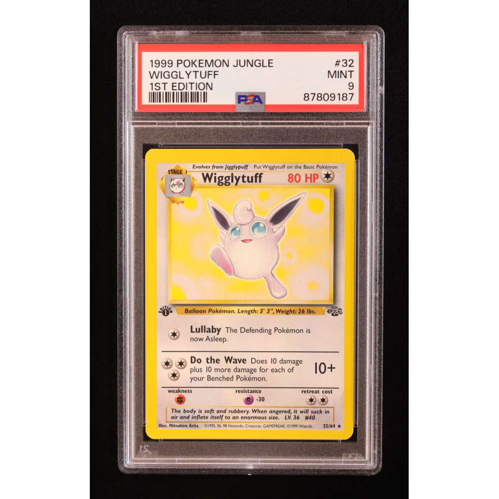 Wigglytuff Pokemon 1999 Jungle #32 (PSA 9) | Pristine Auction