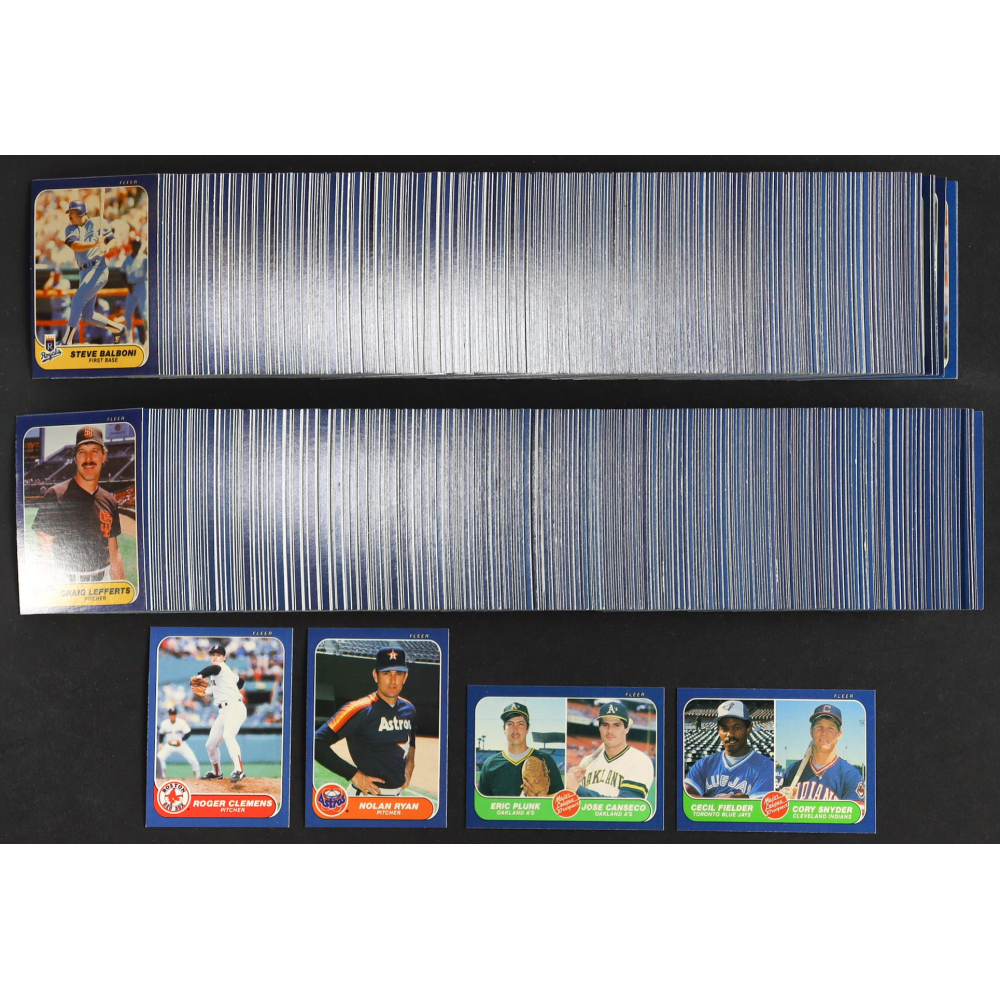 1986 Fleer Baseball Complete Set of (660) Cards with Jose Canseco #649 ...