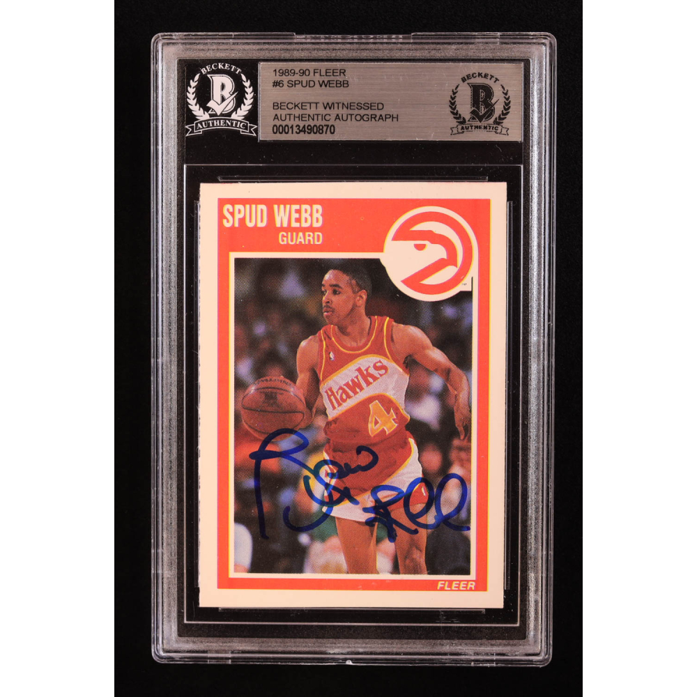 Spud Webb Signed 1989-90 Fleer #6 (BGS) | Pristine Auction