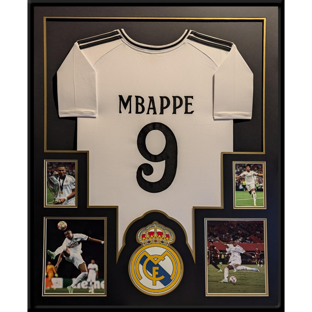 Kylian Mbappe Custom Framed Jersey Display | Pristine Auction