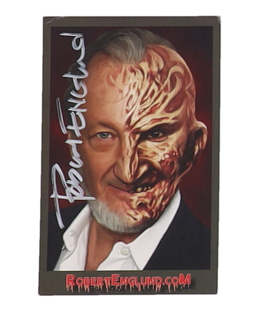 Robert Englund Signed "Nightmare On Elm Street" 4x6 Postcard (Beckett ...