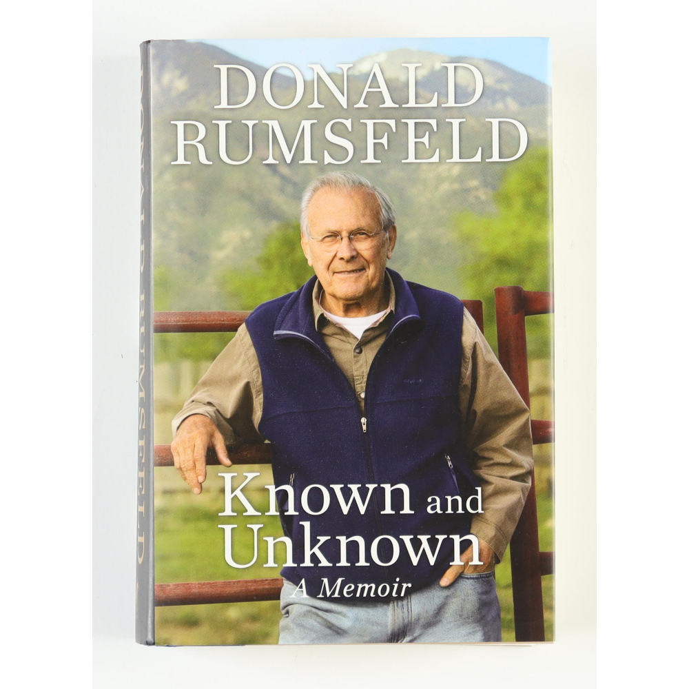 Donald Rumsfeld Signed "Known And Unknown" Hardcover Book (JSA ...