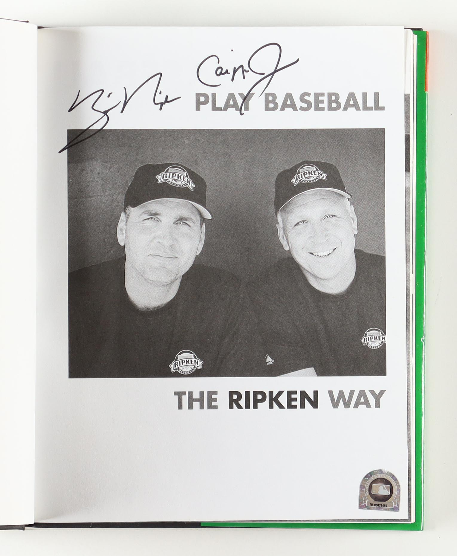 Cal Ripken Jr. & Billy Ripken Signed "The Ripken Way" Hardcover Book ...