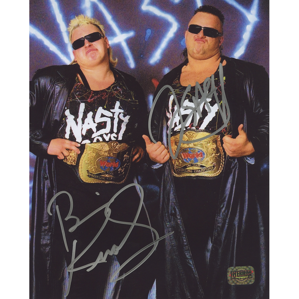Brian Knobbs & Jerry Sags Dual Signed "The Nasty Boys" WWE 8x10 Photo ...