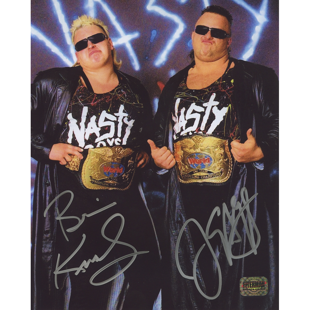 Brian Knobbs & Jerry Sags Dual Signed "The Nasty Boys" WWE 8x10 Photo ...