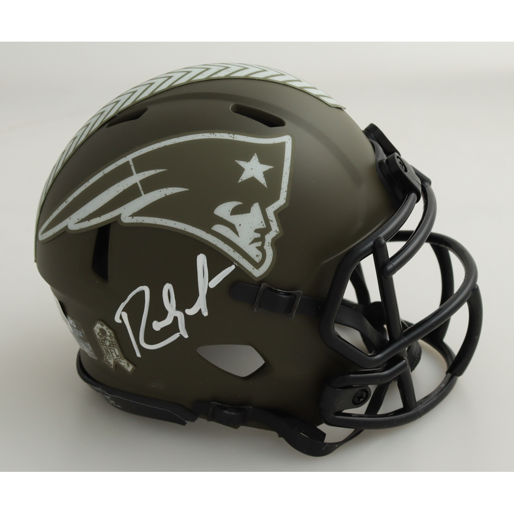 Randy Moss Signed Patriots Salute To Service Alternate Speed Mini ...