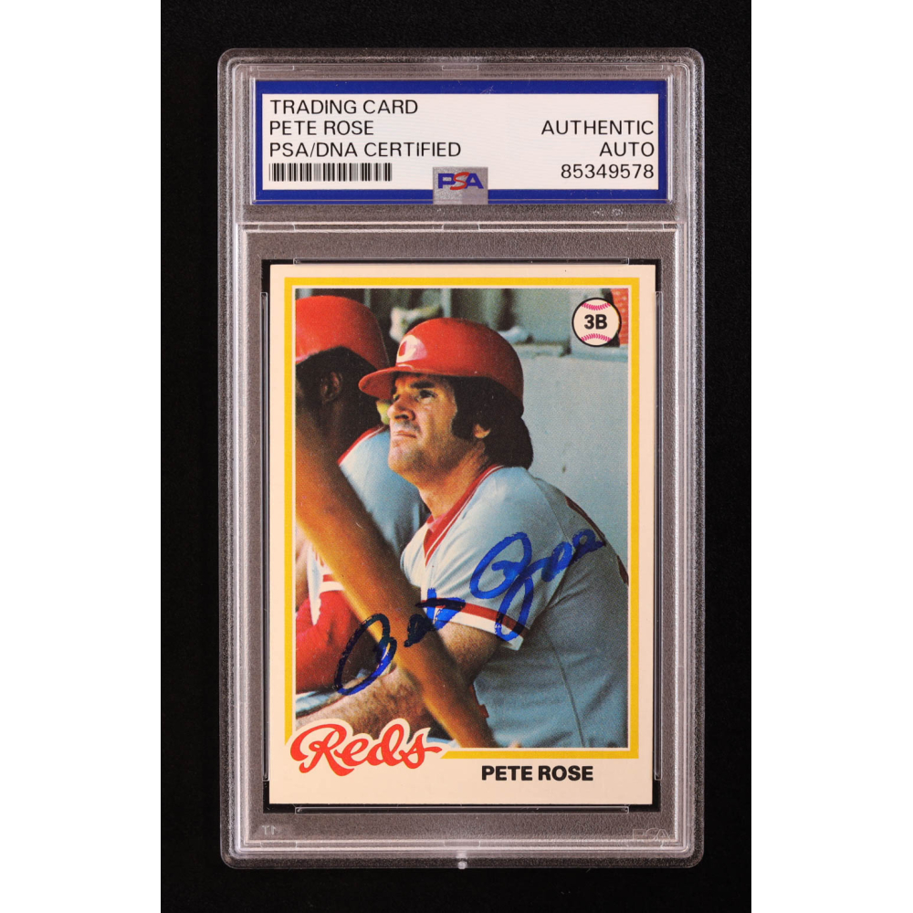 Pete Rose Signed 1978 Topps #20 (PSA) | Pristine Auction