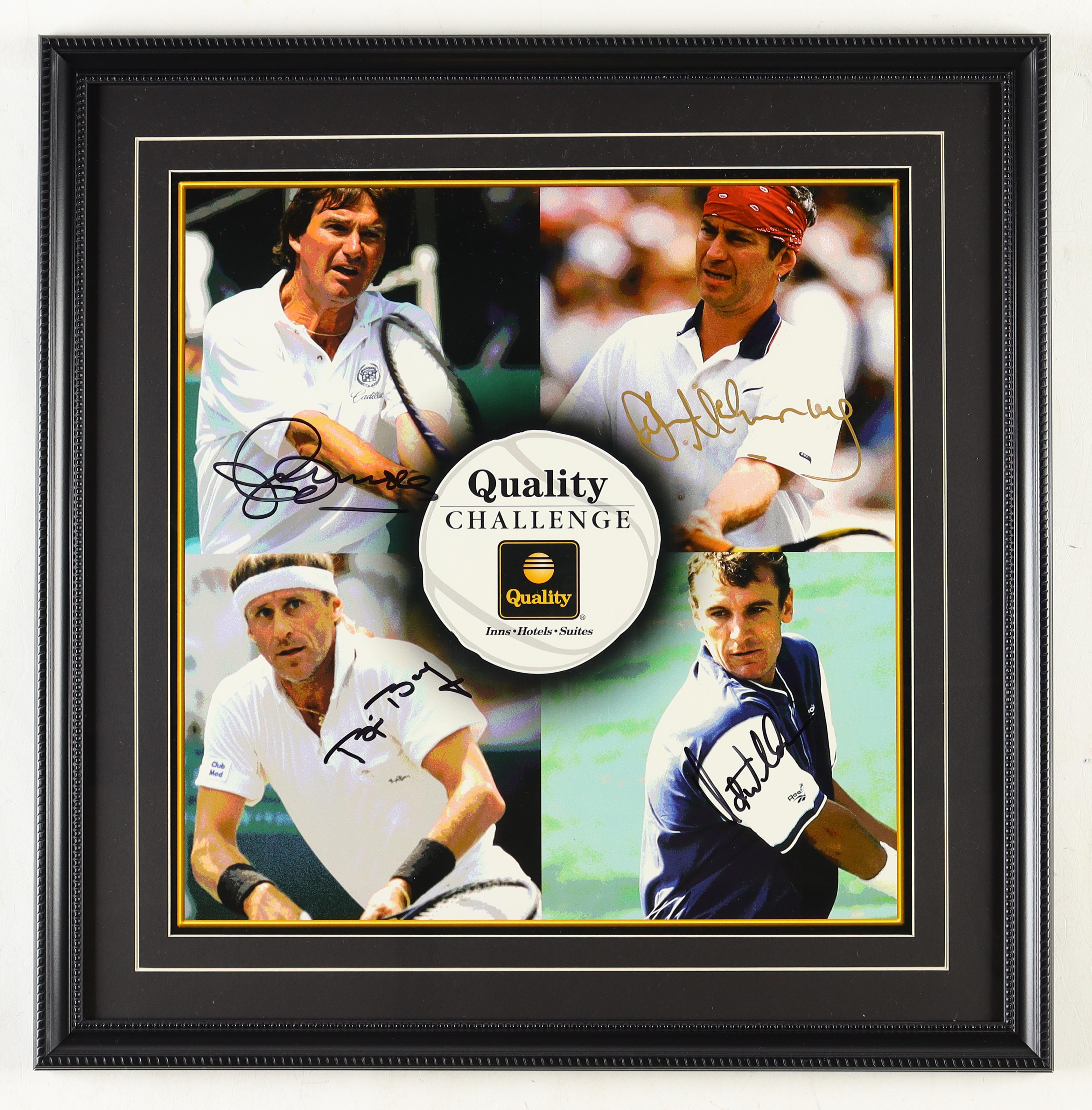 Quality Challenge Poster Custom Framed Photo Display Signed By (4) With ...