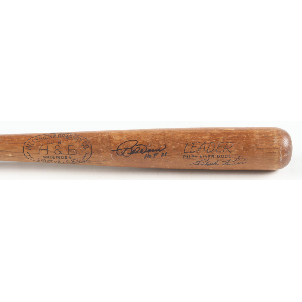Bobby Doerr & Ralph Kiner Signed Louisville Slugger Hillerich & Bradsby ...