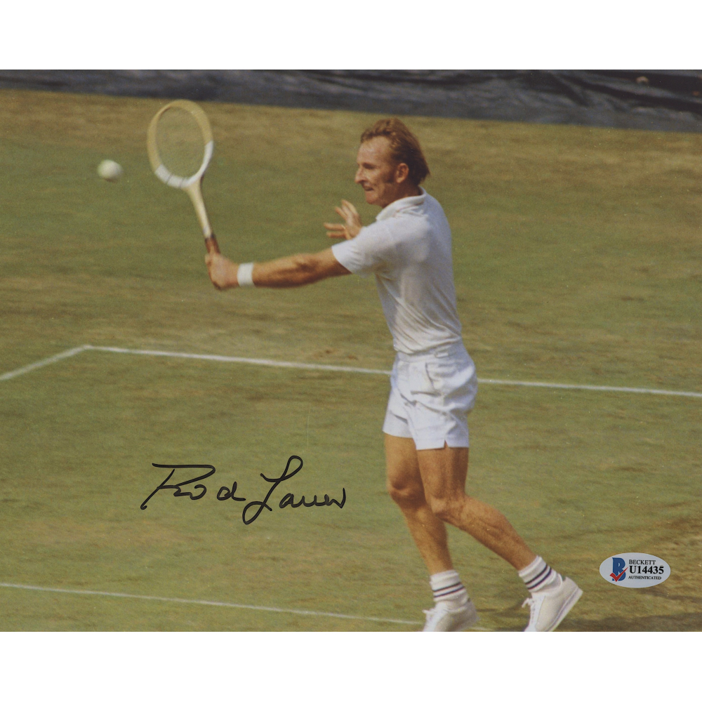 Rod Laver Signed 8x10 Photo (Beckett COA) | Pristine Auction