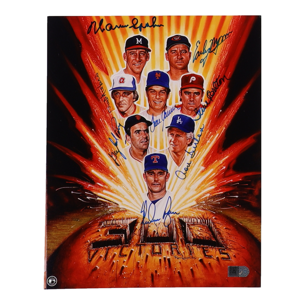 "300 Win Club" 8x10 Photo Signed by (8) with Warren Spahn, Early Wynn ...