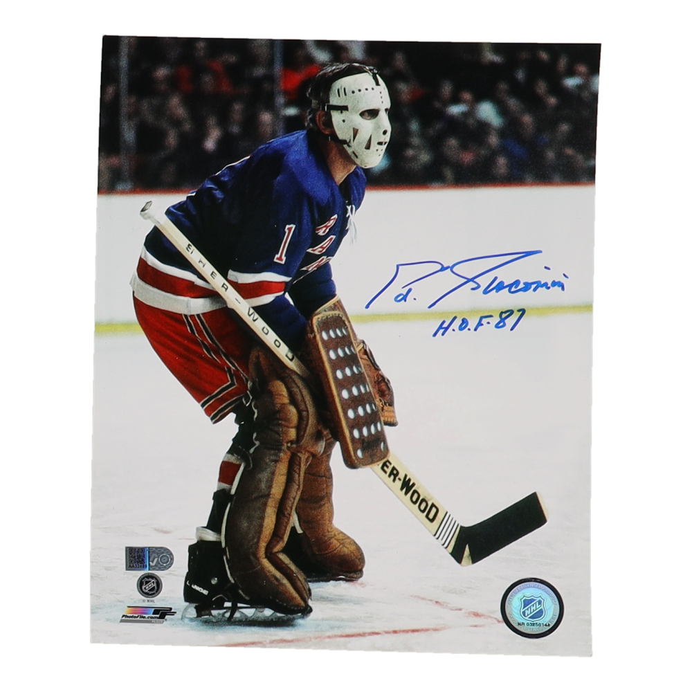 Ed Giacomin Signed Rangers 8x10 Photo Inscribed "H.O.F. 87" (AIV ...