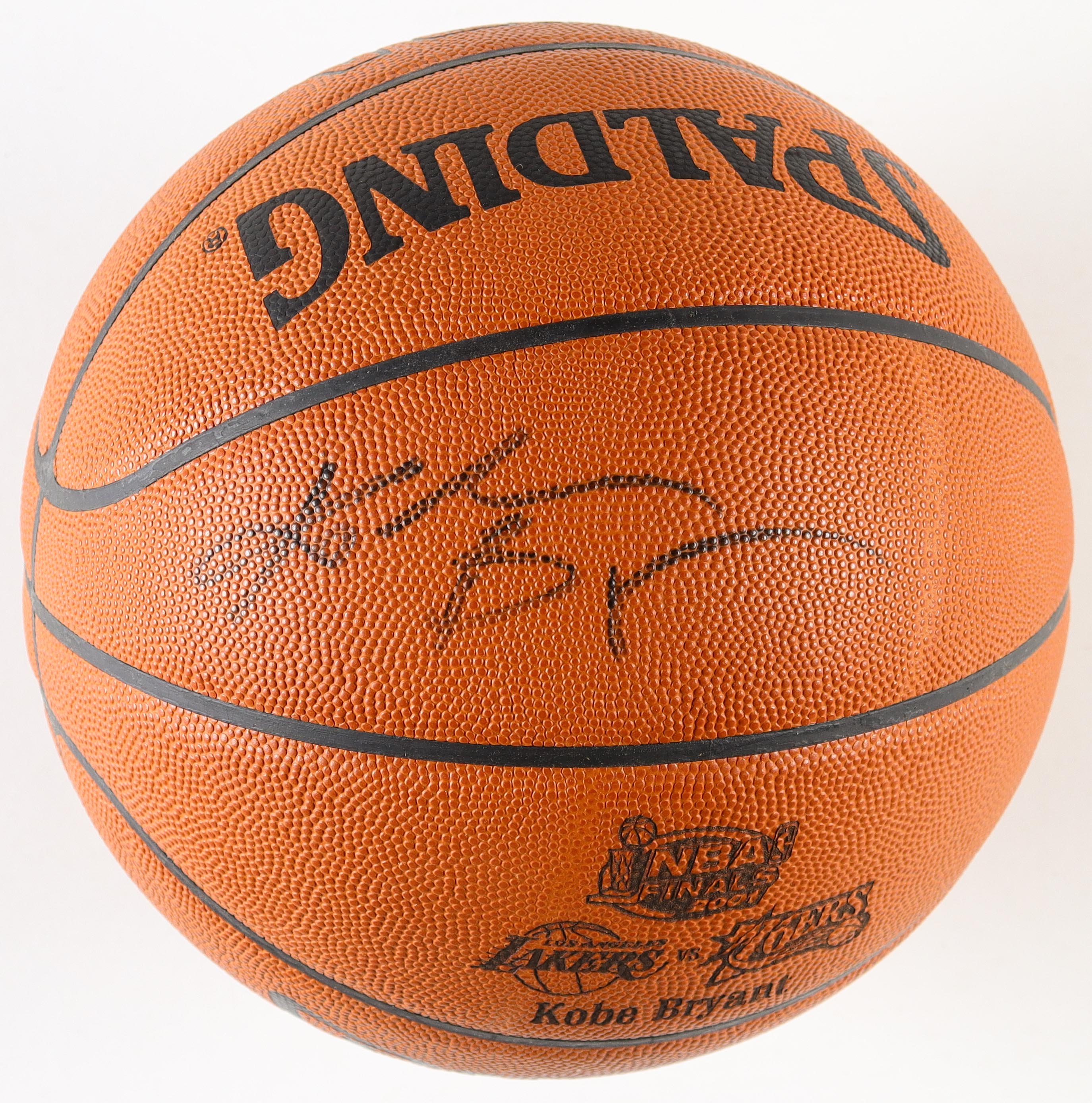 Kobe Bryant Signed 2001 Finals Logo Spalding Official NBA Game Ball ...