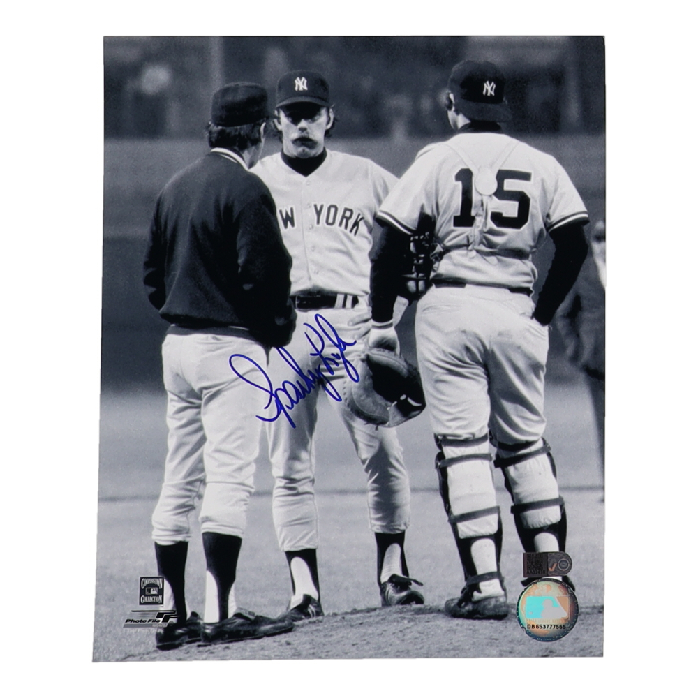 Sparky Lyle Signed Yankees 8x10 Photo (AIV) | Pristine Auction