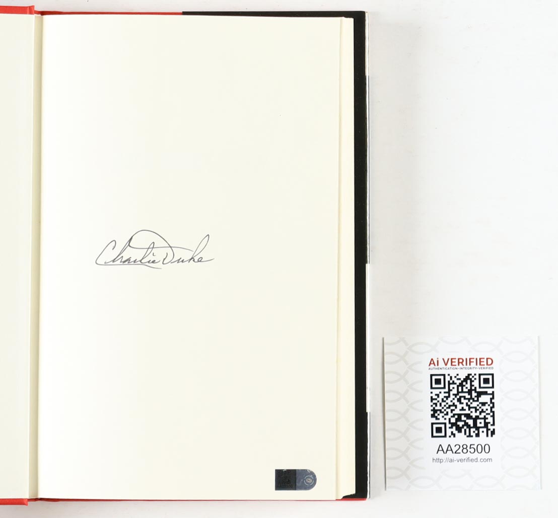 Apollo 16 Moonwalker Charlie Duke Hand Signed "Moonwalker" Hardcover ...
