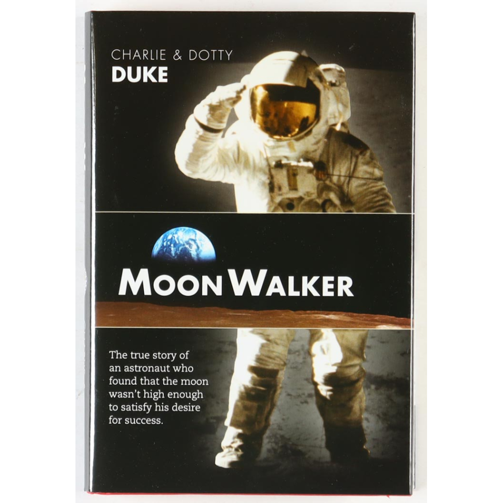 Apollo 16 Moonwalker Charlie Duke Hand Signed "Moonwalker" Hardcover ...