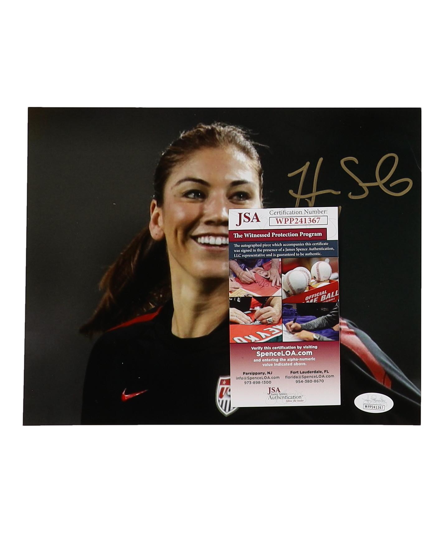 Hope Solo Signed Team USA 8x10 Photo (JSA) | Pristine Auction