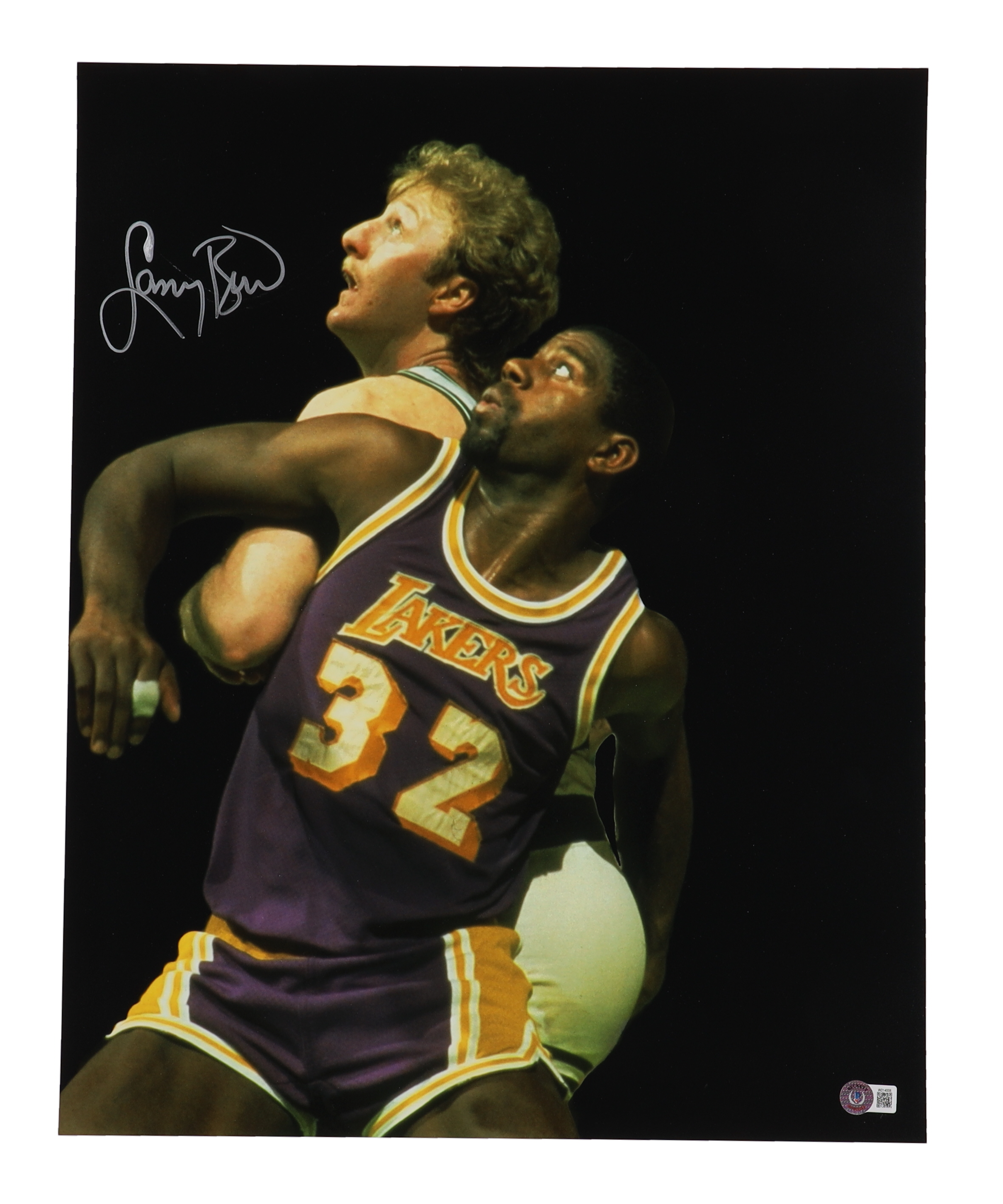 Larry Bird Signed Celtics 16x20 Photo (Beckett) | Pristine Auction
